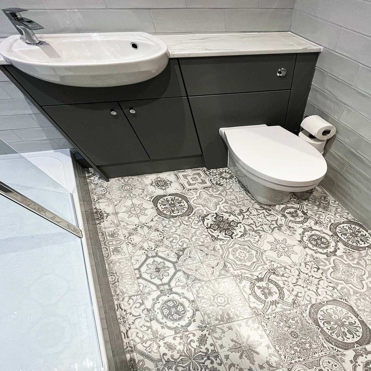 20x20 Antalya Grey Pattern - Tile Choice