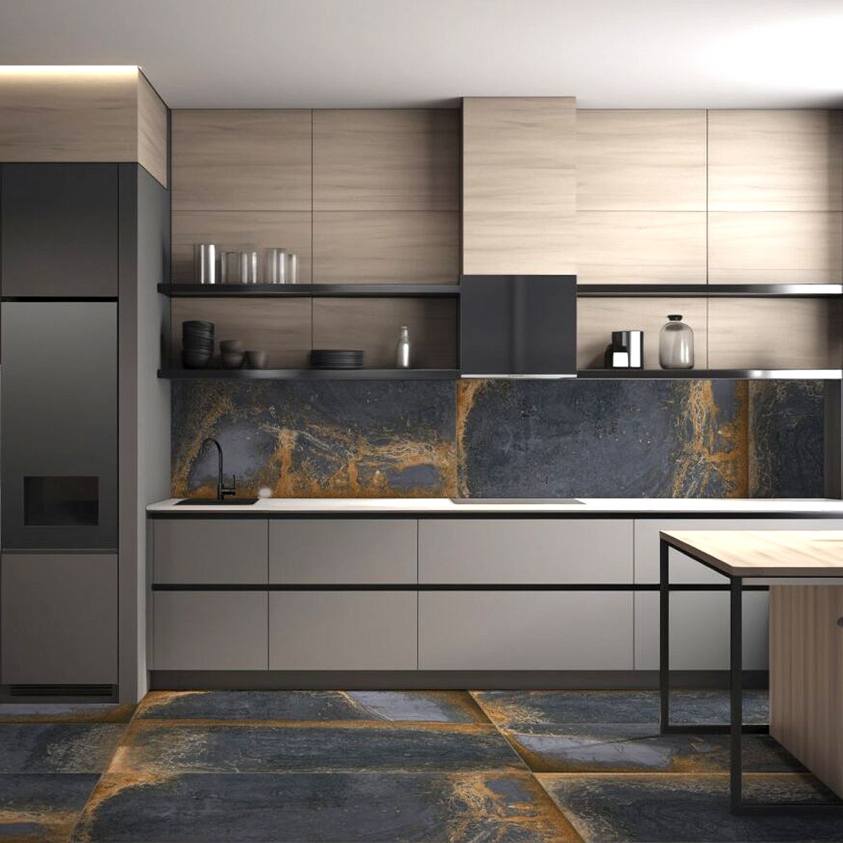 Azure Fusion Gloss Porcelain Wall & Floor Tile - 120x60cm - Tile Choice