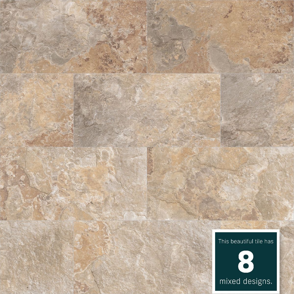 60x30 Oakley Slate Gold Porcelain Tile - Tile Choice