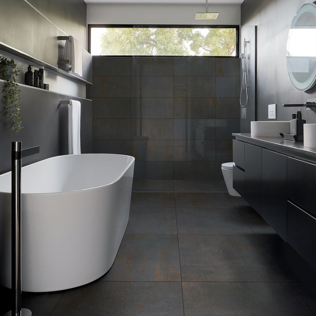 60x60 Ossido Carbon Porcelain Tile - Tile Choice
