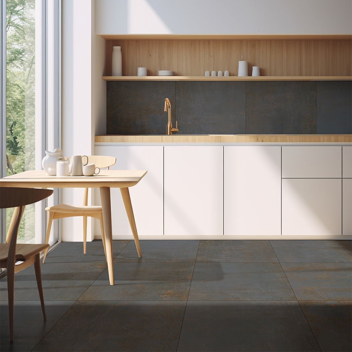 60x60 Ossido Carbon Porcelain Tile - Tile Choice