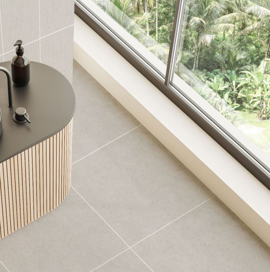 75x25 Anika Light Grey Structured Decor Wall Tile - Tile Choice