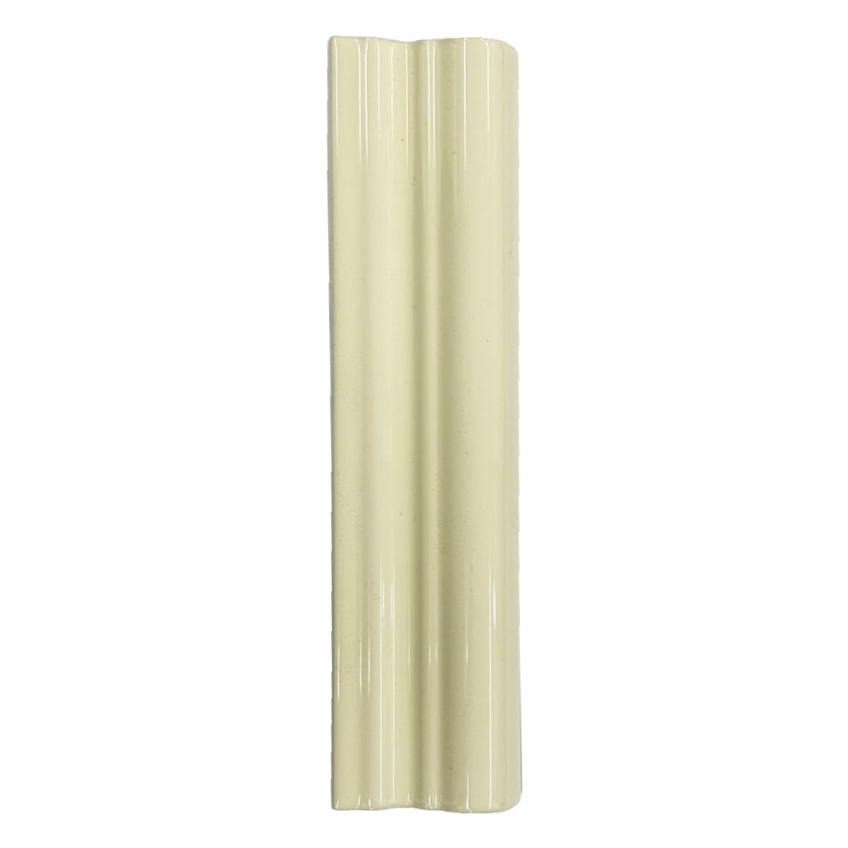 5x20cm Cream Gloss Ceramic Dado Tiles - Tile Choice