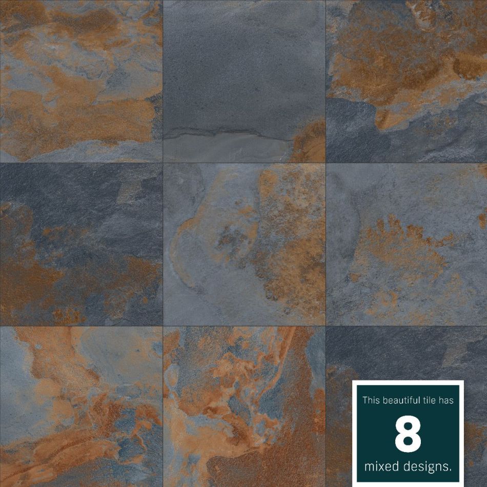 60X60 Oakley Slate River Porcelain Tile - Tile Choice