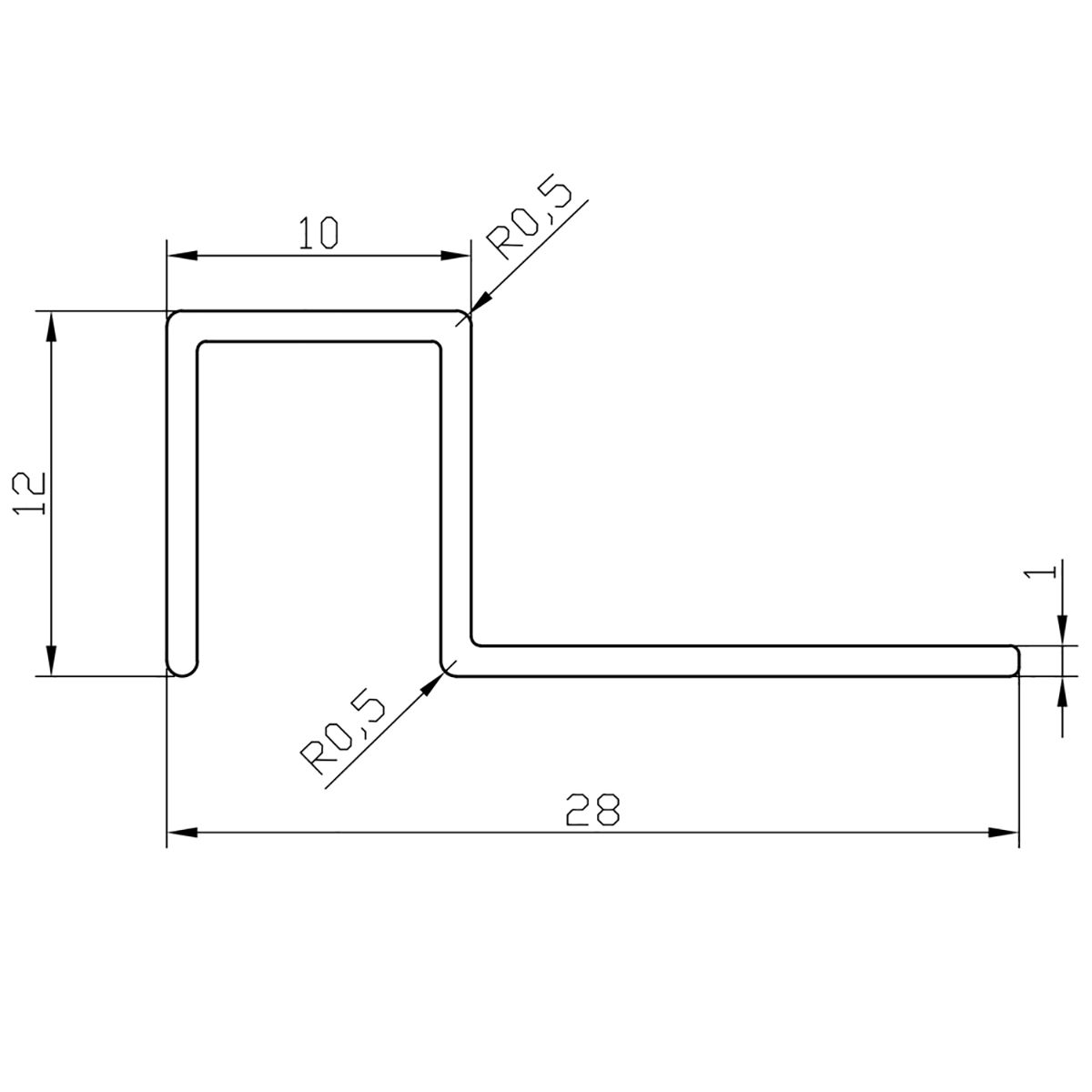 Chrome Feature Capping 12mm - Tile Choice