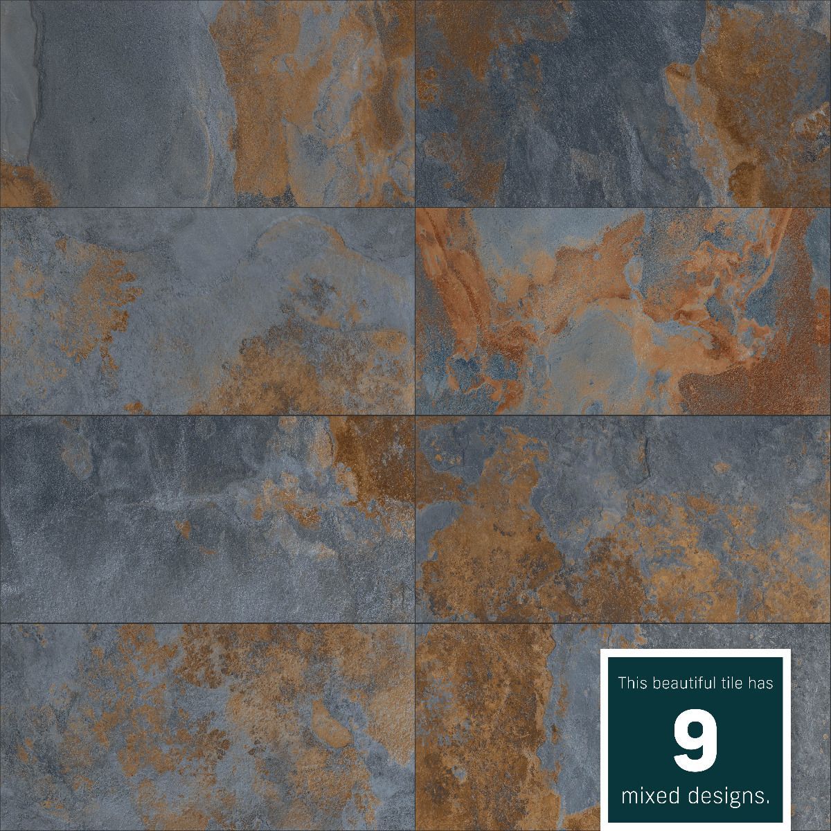 120x60 Oakley Slate River Porcelain Tile - Tile Choice