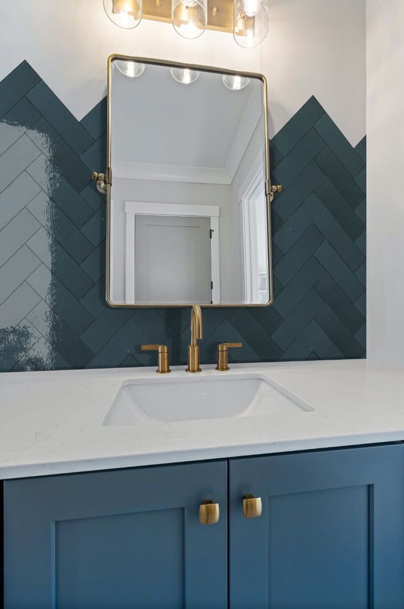 18.6x6 Stiled Kalma Deep Blue Porcelain Tile - Tile Choice